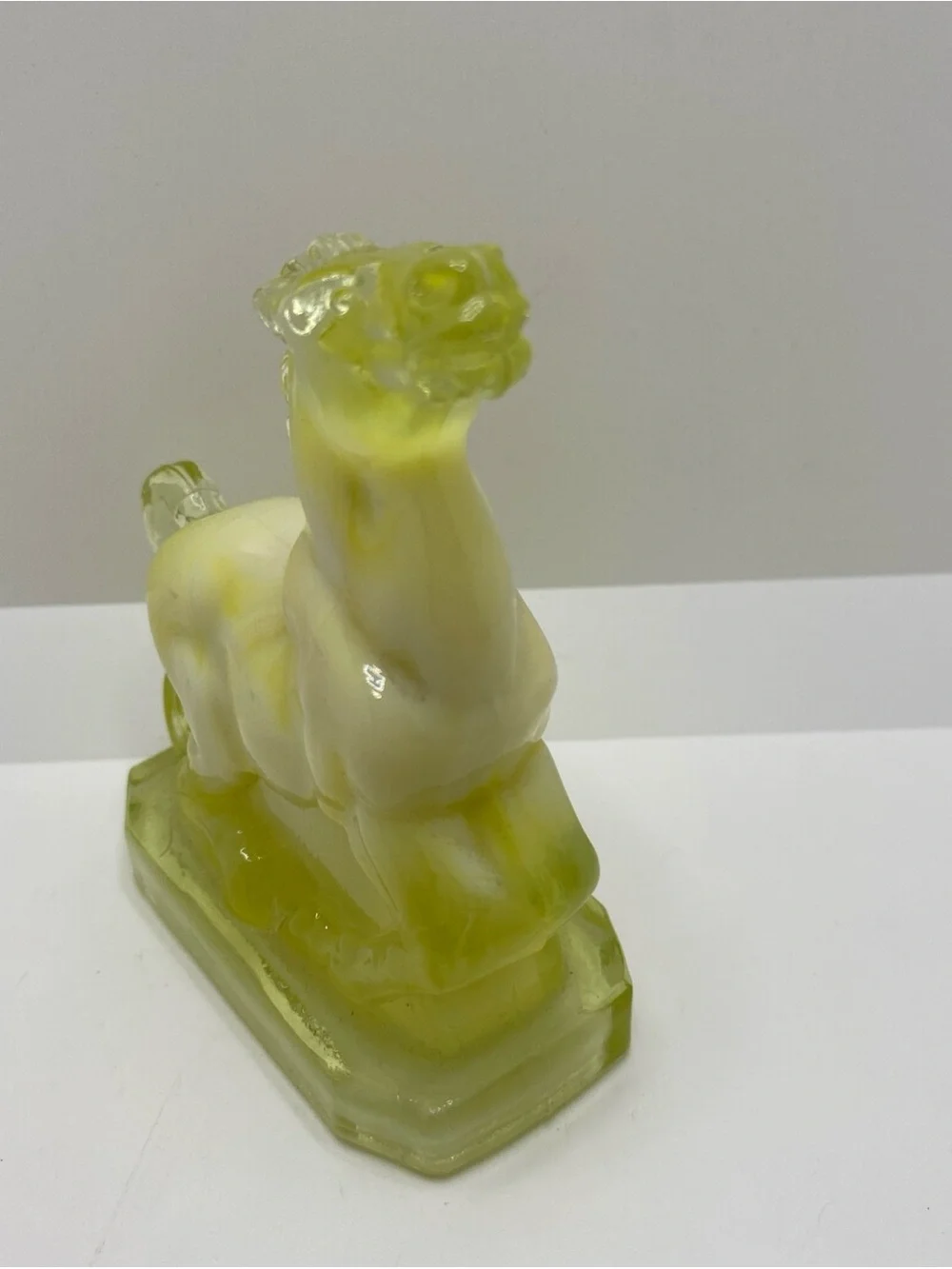 Boyd Glass | Art | Joey Horse Boyd Glass Yellow Cornsilk Slag Glass ...
